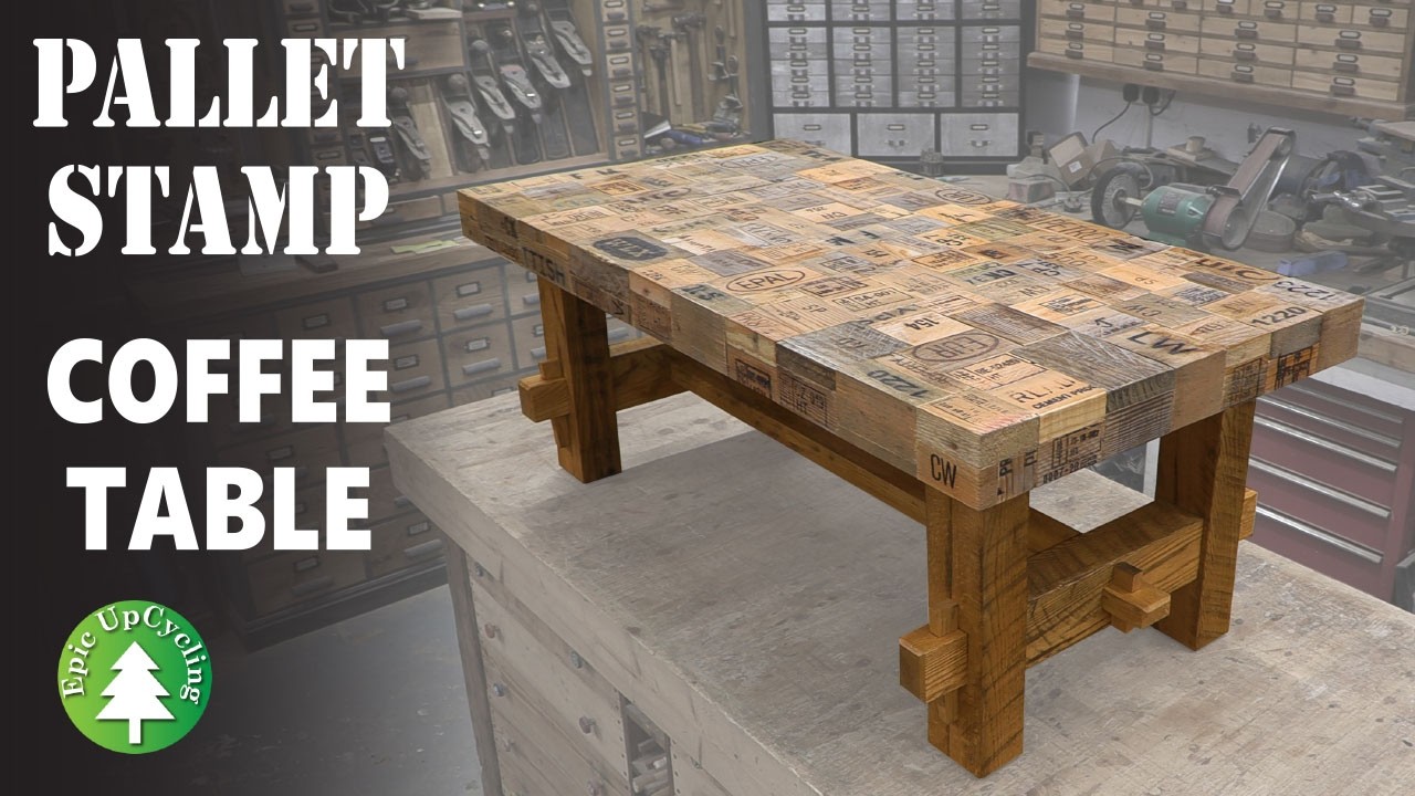 A Table Made From Recycled Pallet Stamps - YouTube