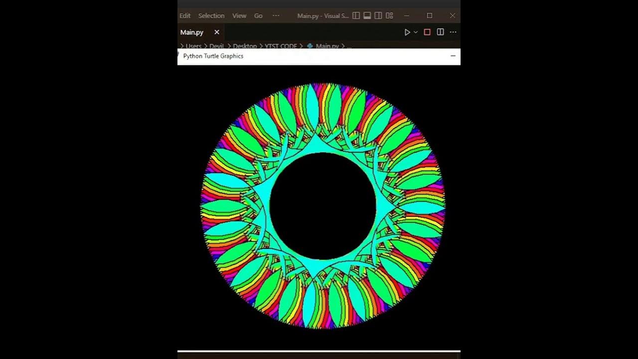 Cool Turtle🐢 Create Using Python😎 #shorts #coding #python #shortvideo #viral #viralvideo @YTST21 ...