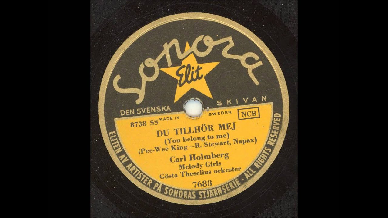 Carl Holmberg - Du tillhör mej - YouTube