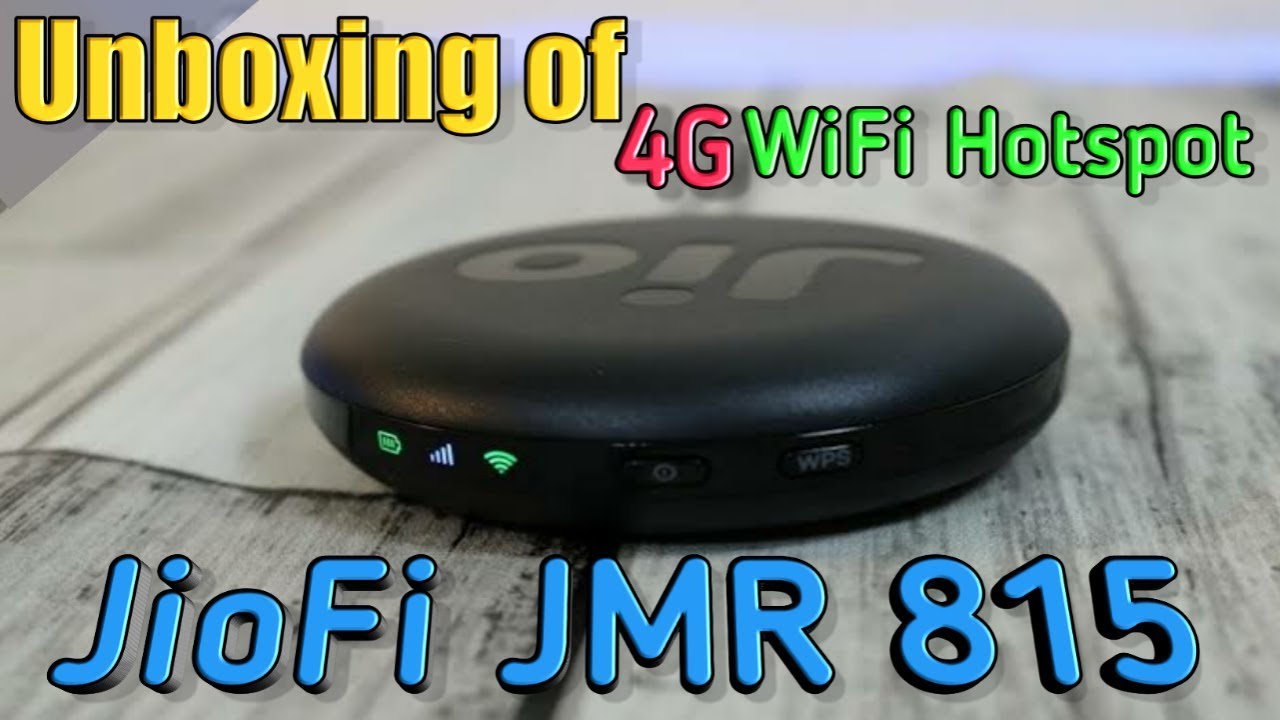 JioFi JMR 815 (JioFi 6) Unboxing & Review | 4G Wireless Hotspot | Tech ...
