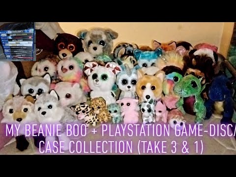 MY BEANIE BOO + PLAYSTATION GAME-DISC/CASE COLLECTION!!! (Take 3 & 1 ...