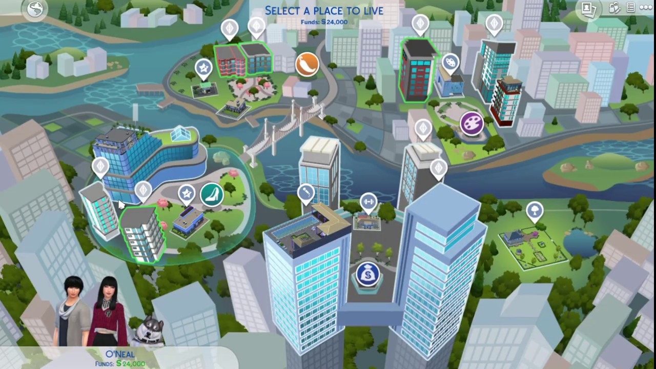 Akhirnya memutuskan untuk tinggal di kota metropolitan. (The sims 4 ...