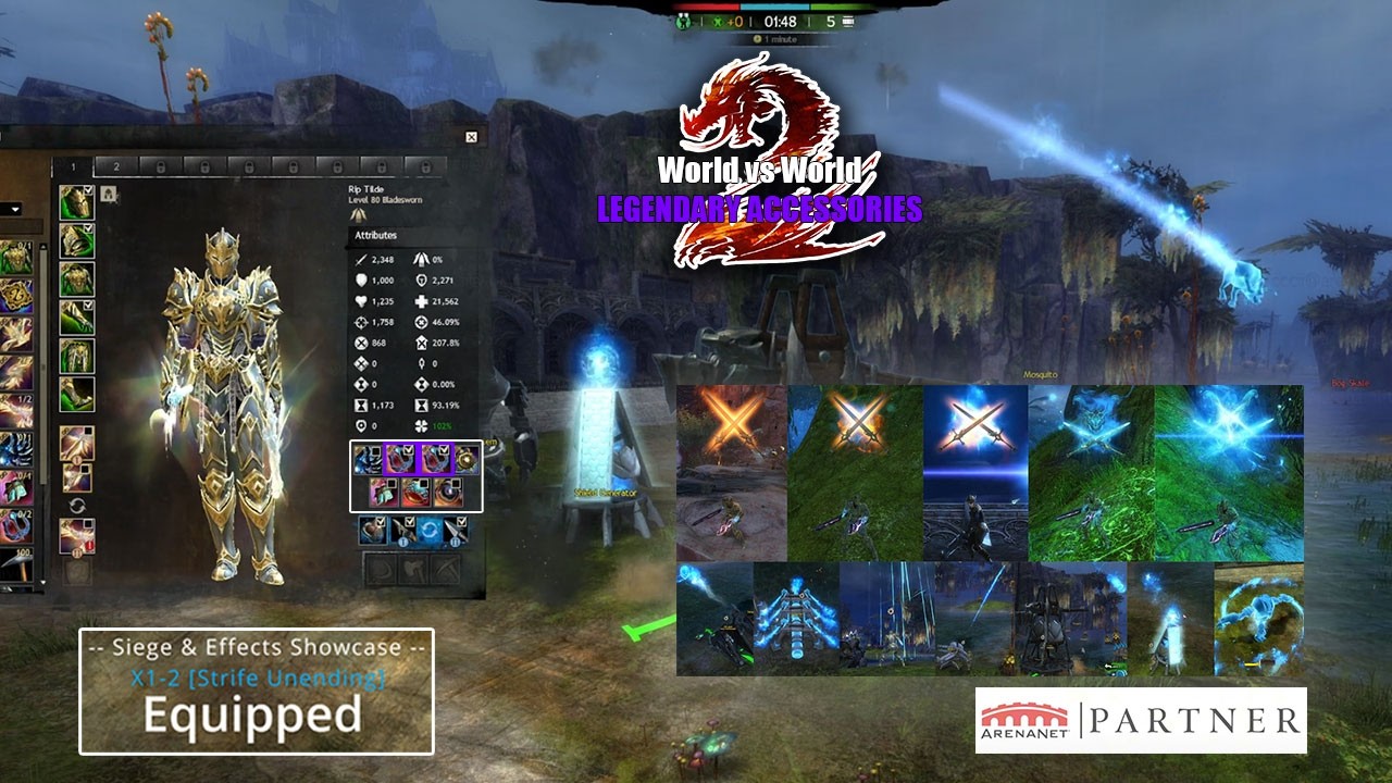 All Legendary Strife Unending Draw Effects and Siege Combinations | GW2 ...
