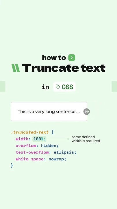 Truncate Text With Css Coder Coderslife Css Css3 Html Shorts Shortvideo Coding Youtube