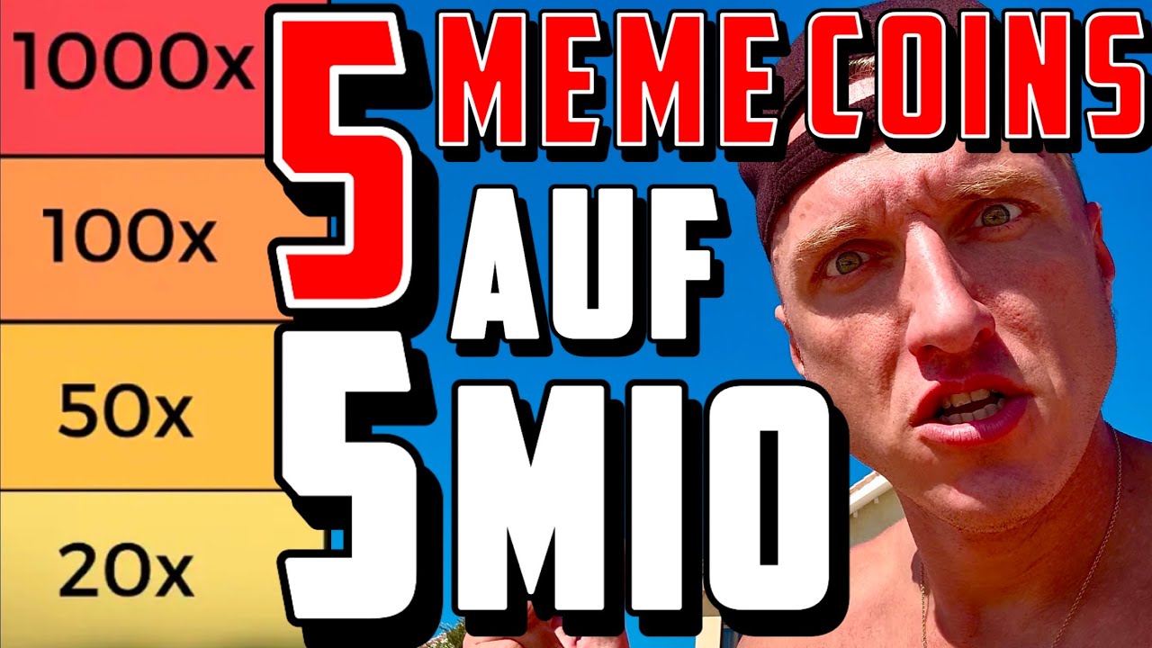 TOP 5 Meme Coins auf $5 Millionen!!! - YouTube