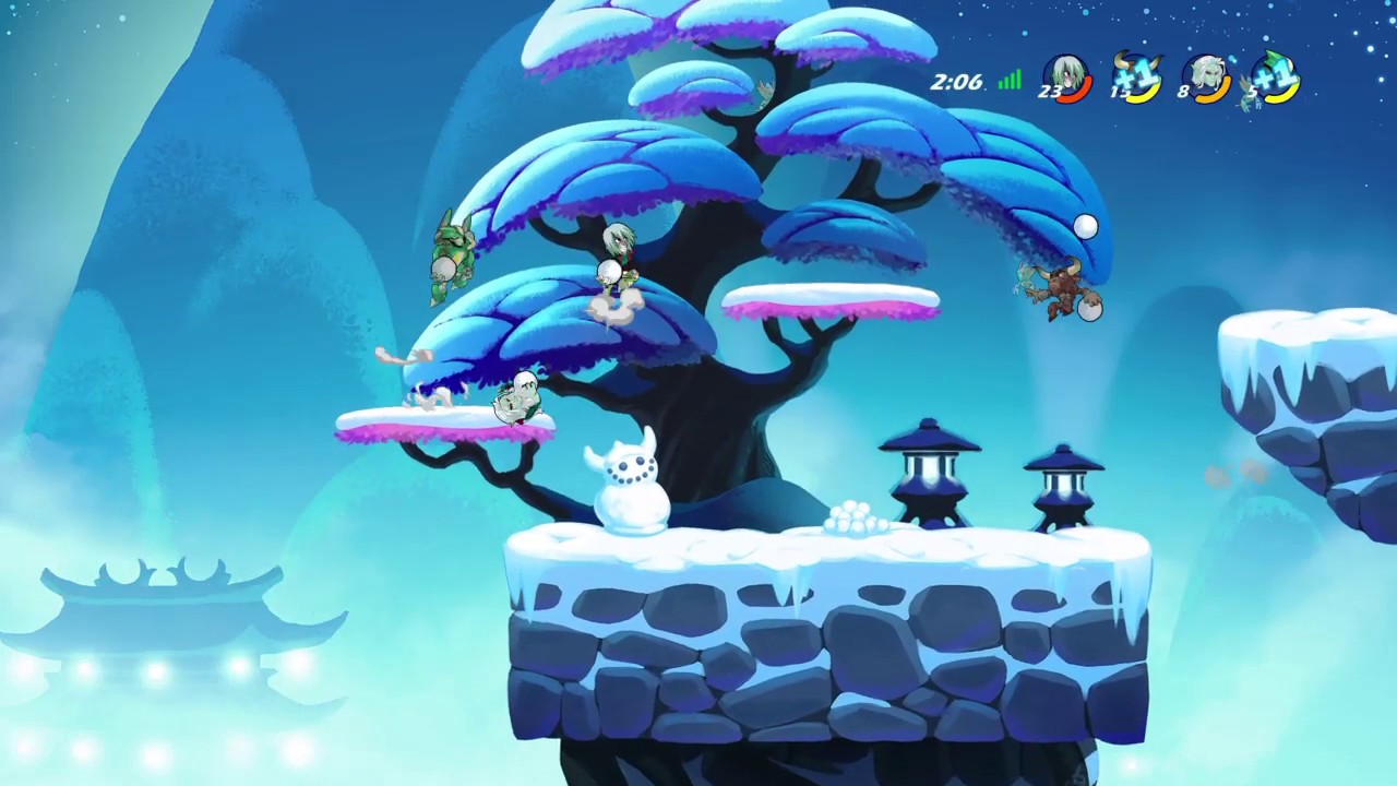 Playing Brawlhalla Snow Fight!! - YouTube