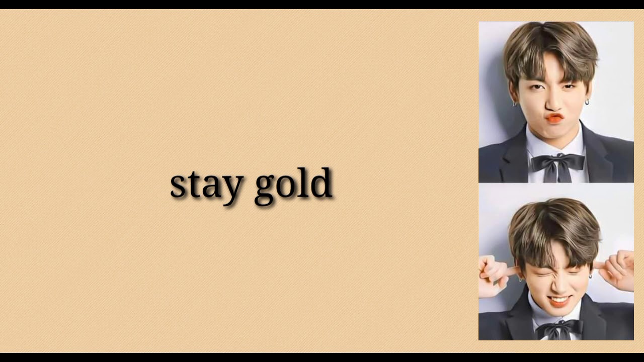 Bts 방탄소년단 Stay Gold Easy Lyrics Youtube