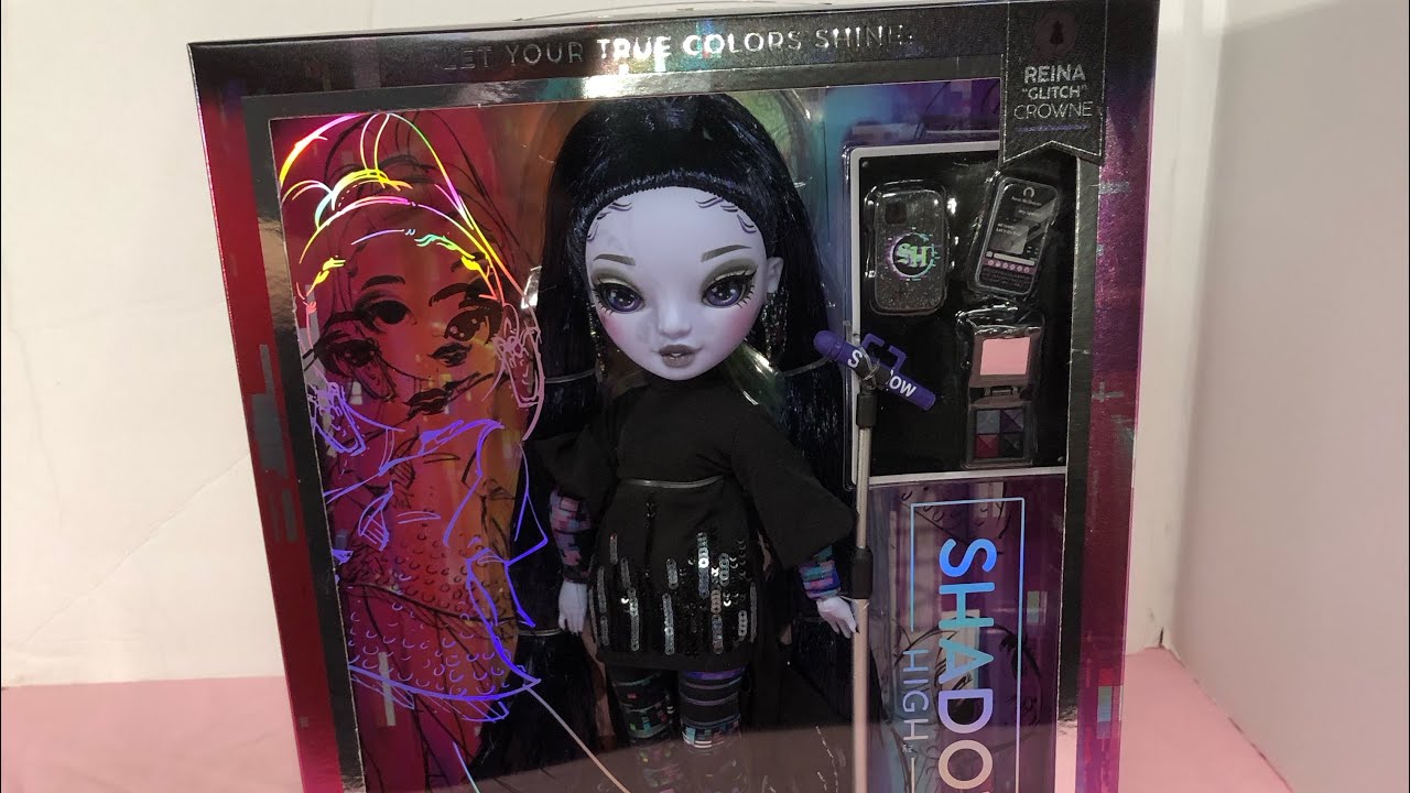 rainbow high Reina glitch Crowne doll unboxing and review - YouTube