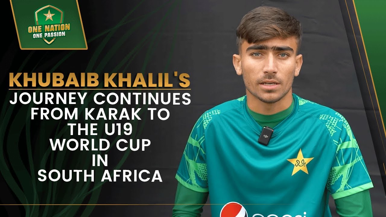 Khubaib Khalil's journey continues from Karak to the U19 World Cup in ...