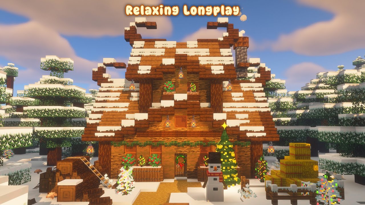 Building My Perfect Cozy Winter Cabin in Minecraft - Relaxing Longplay ...