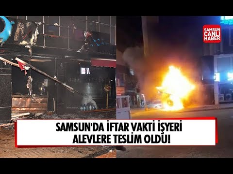 Samsun'da İftar Vakti Alevlere Teslim Oldu!
