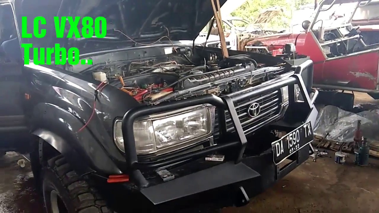 Dengarkan..!! Sangarnya suara Engine Toyota LC VX80 Turbo - YouTube