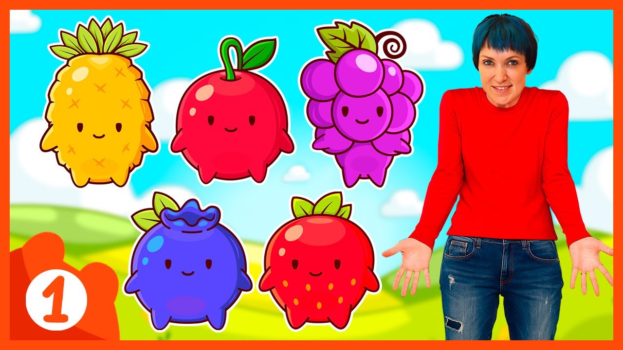 Fruits for kids with Maria in the magic garden! Baby School animation ...