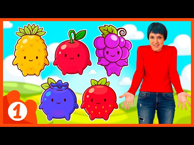 Fruits for kids with Maria in the magic garden! Baby School animation ...