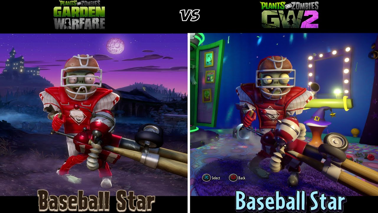 ALL-STAR CHRACTERS COMPARISON* - Plants vs Zombies GW / GW2 - YouTube