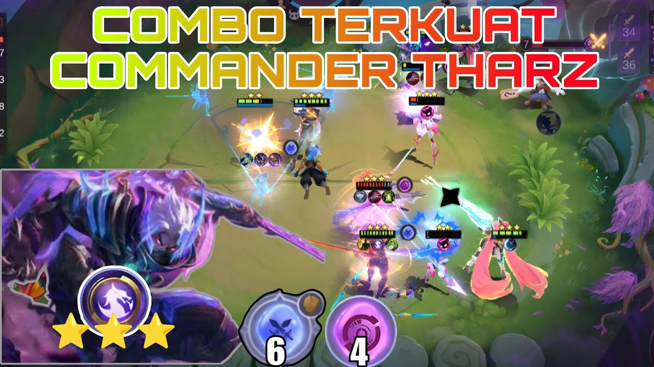 combo aspirant swordsman commander tharz skill 3 best combo magic chess ...