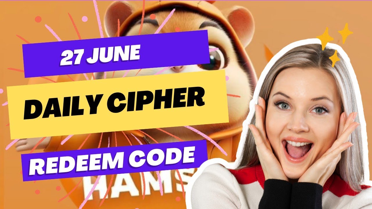 Hamster kombat Daily cipher, 27/6/24 Redeem code! - YouTube