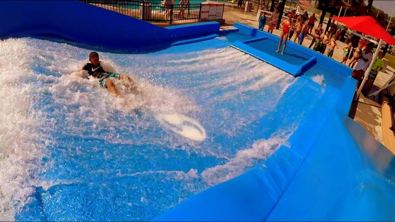 Flow Rider Wipe Out and Platform Diving - YouTube
