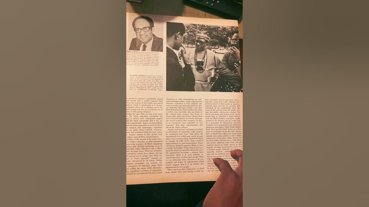 Separation? Integration? Liberation? - YouTube