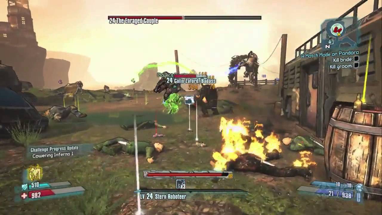 Borderlands 2 Mad Moxxi And The Wedding Day Massacre Boss Fight Commentary Youtube