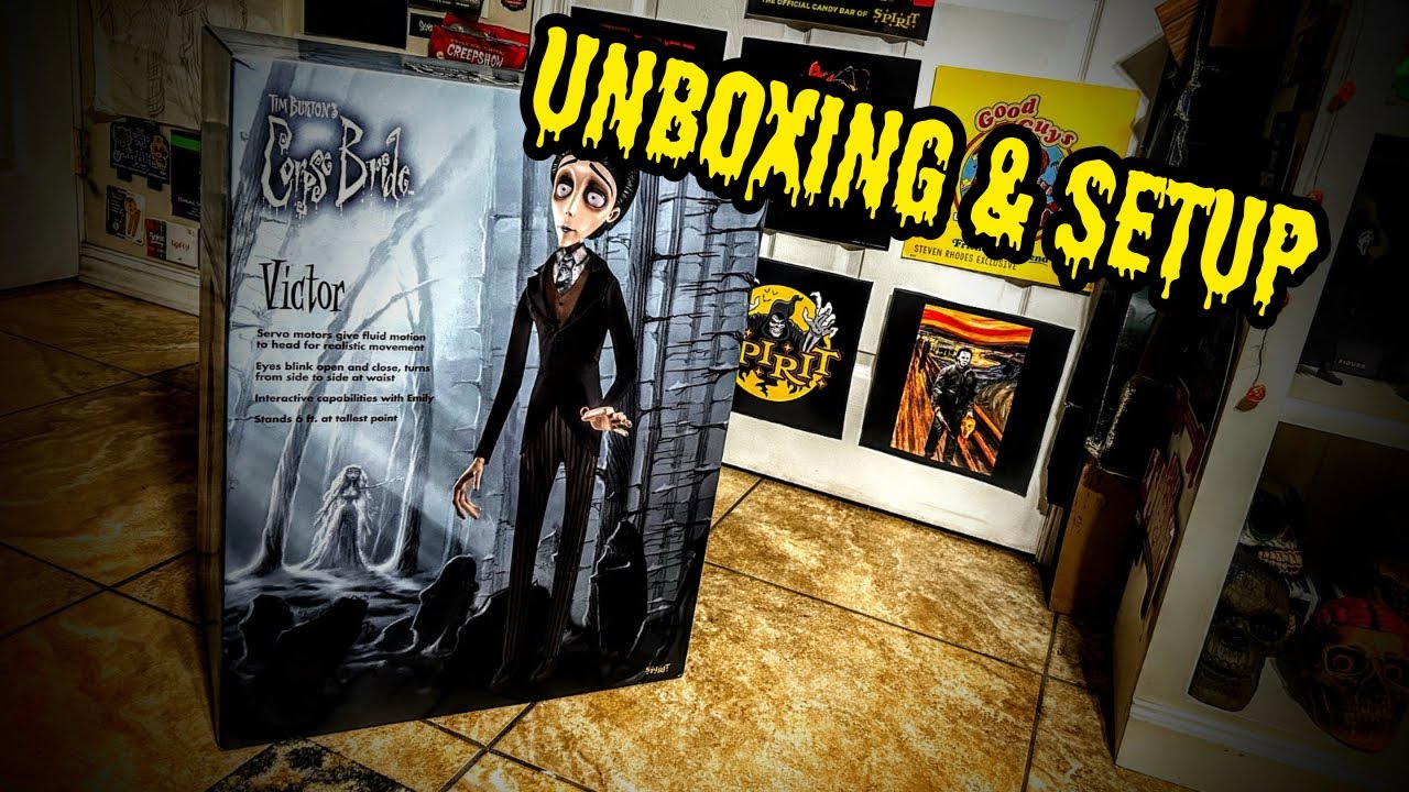 CORPSE BRIDE VICTOR | UNBOXING\SETUP | Spirit Halloween 2024 ...