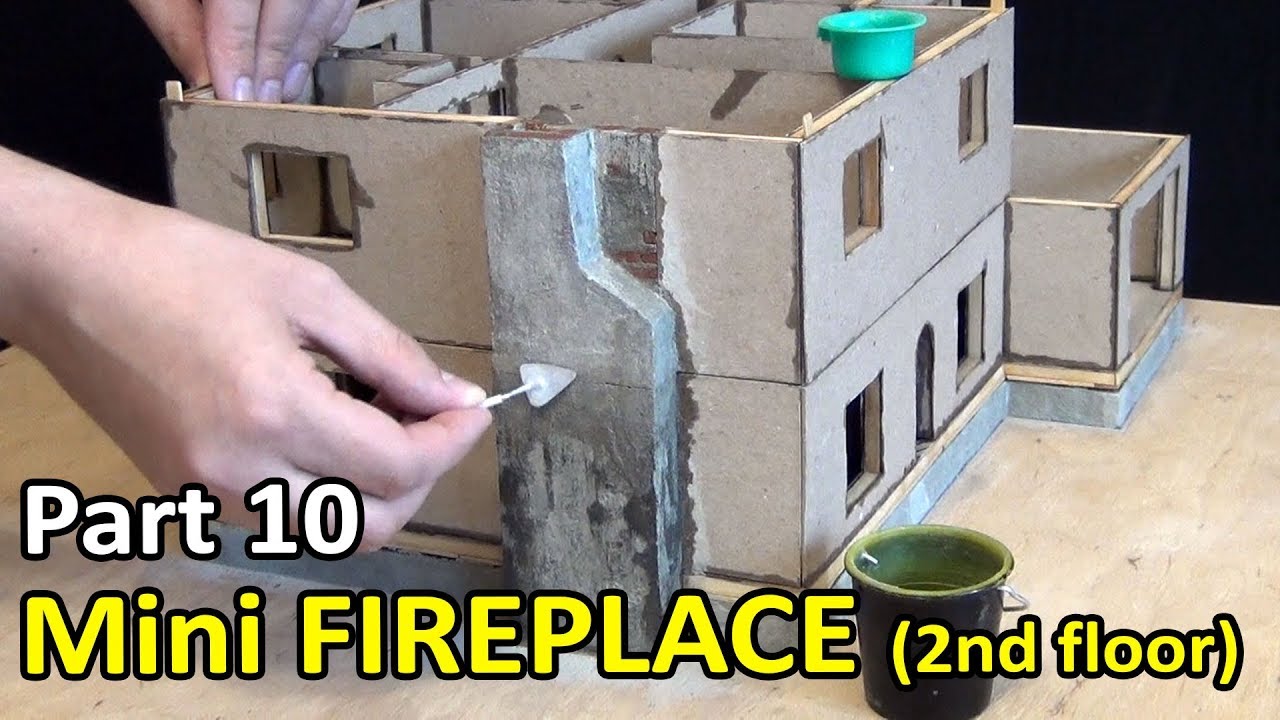 How to Build a Mini Fireplace (2nd floor) | Building the Simpsons Mini ...