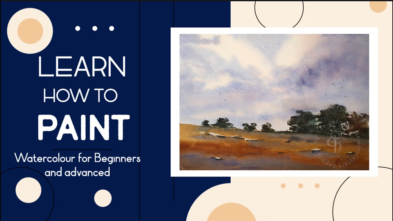 Watercolour tutorial for beginners and more advanced. - YouTube