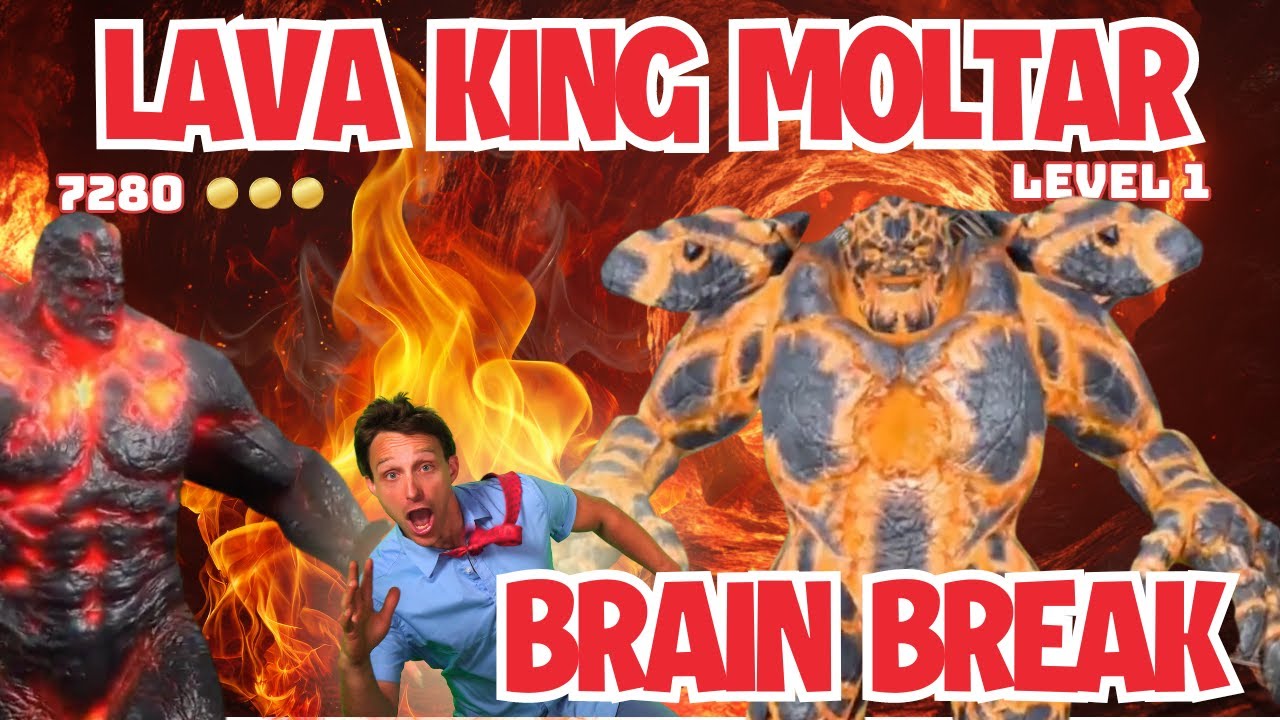 The Lava King Moltar 🧌 |🔥🌋 FLOOR IS LAVA 🔥🌋 | Kids Workout Brain Break ...