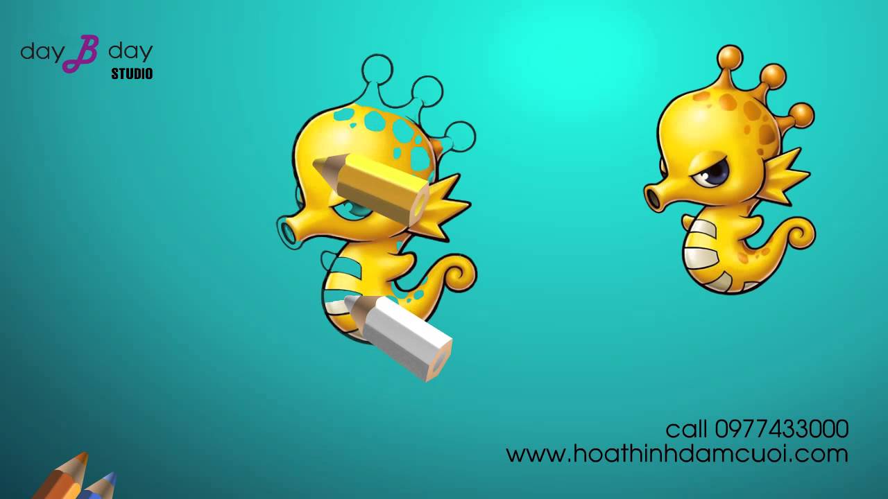 How to Draw a hippocampus ( for children ) - YouTube