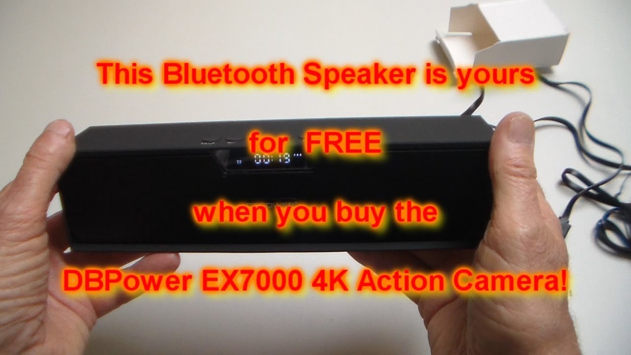 This Bluetooth Speaker was a FREE GIFT with the DBPower EX7000 Action ...