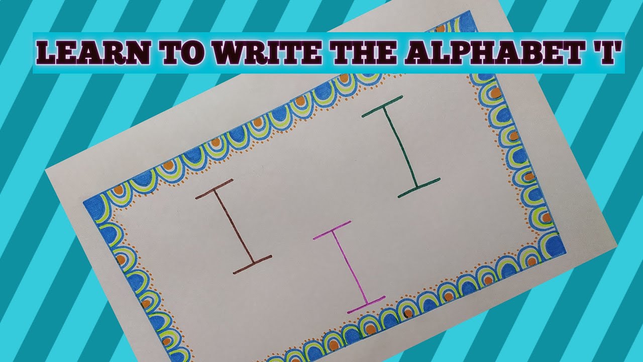 Learn how to write the letter 'I'/How to write Alphabets @ Functional ...