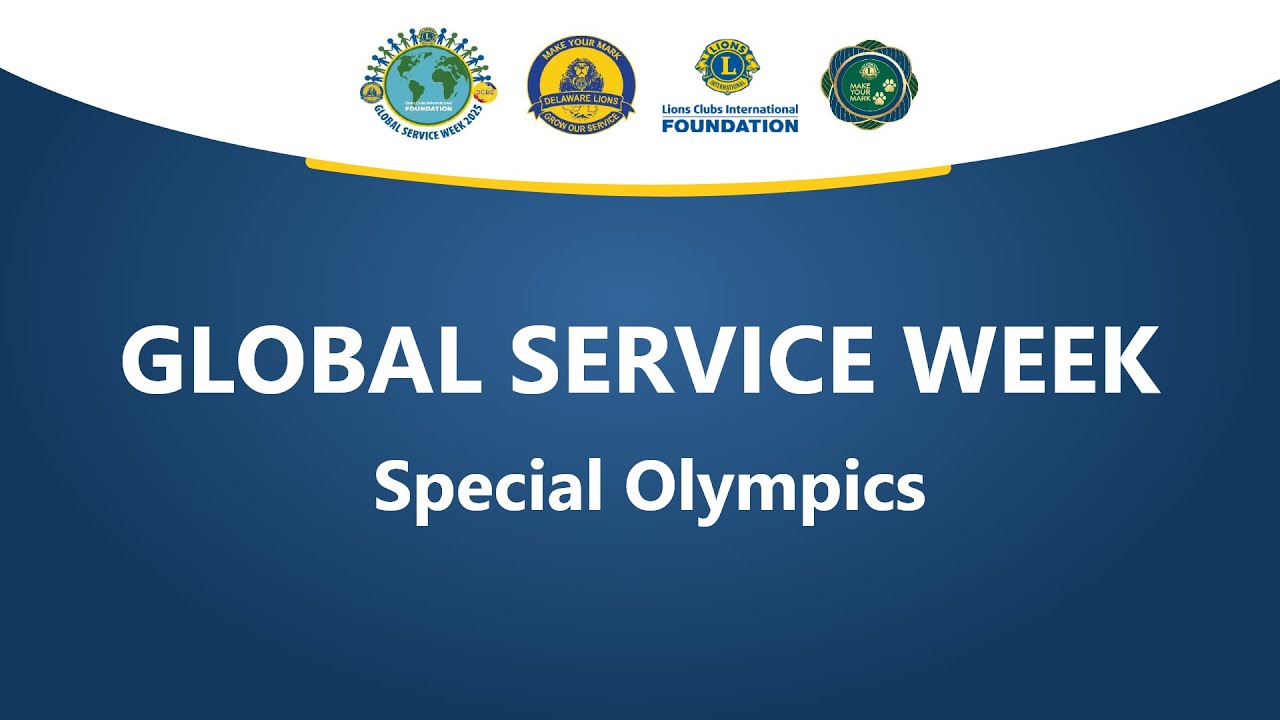 GLOBAL SERVICE WEEK | Special Olympics - YouTube