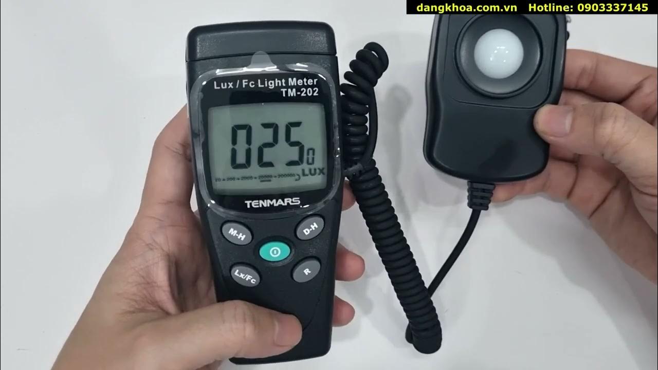 Hướng dẫn sử dụng máy đo ánh sáng Tenmars TM 202 - YouTube