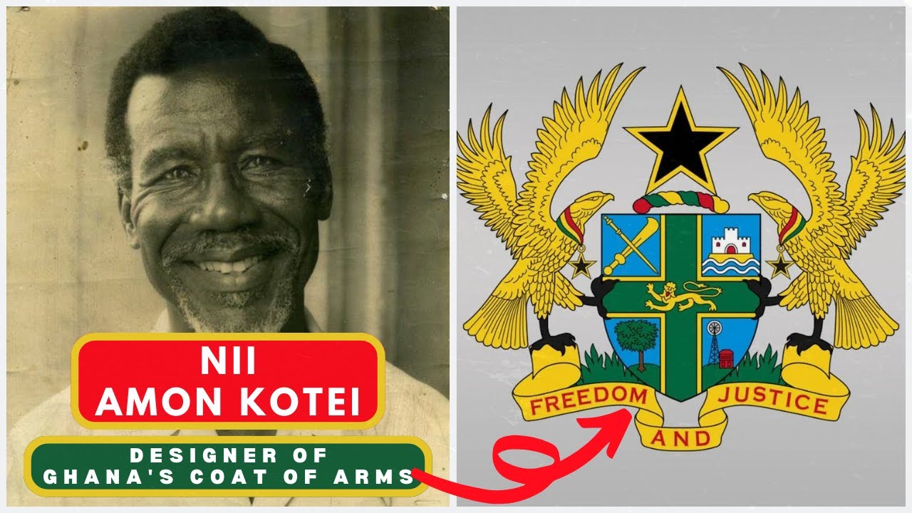 Nii Amon Kotei: Designer of Ghana's Coat of Arms | History of Ghana - YouTube