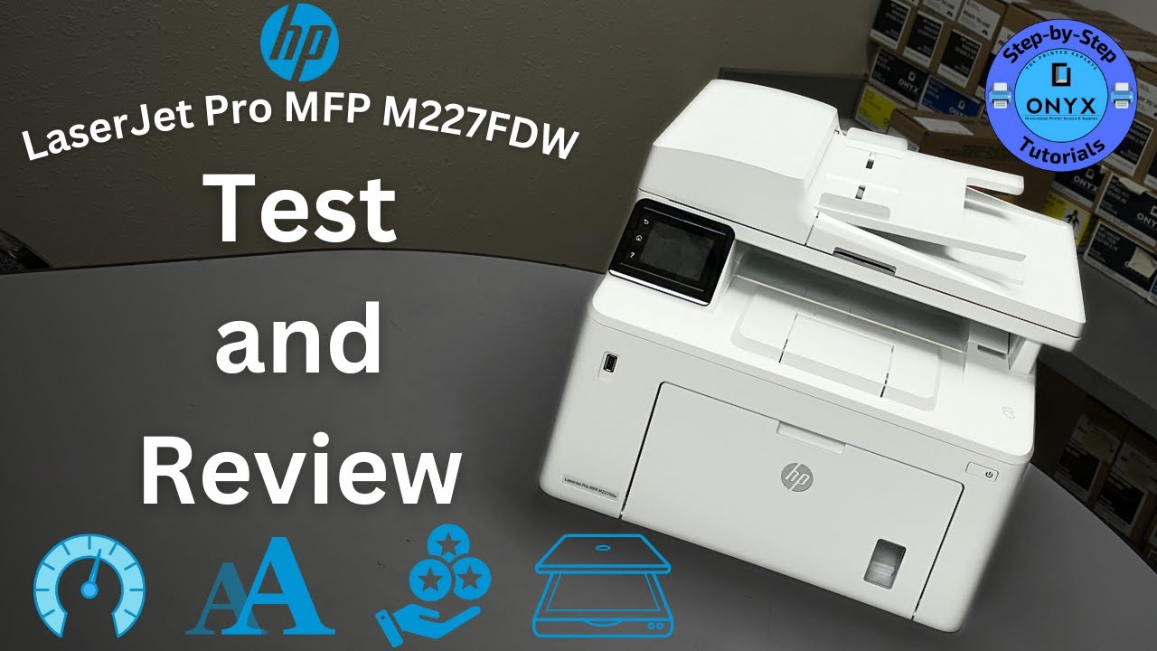 HP LaserJet Pro MFP M227 FDW Review: A Good Budget Mono MFP - YouTube