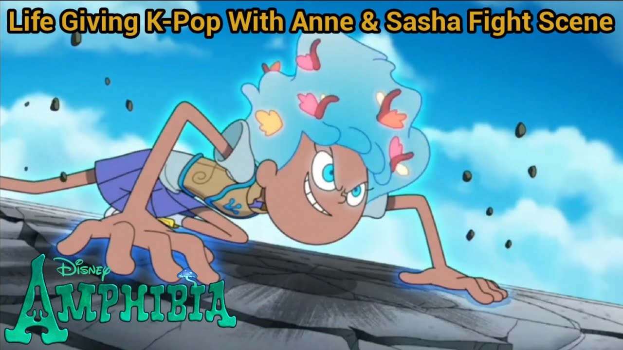 The Life Giving K-Pop With Anne & Sasha Fight Scene | Amphibia (S3 EP17 ...