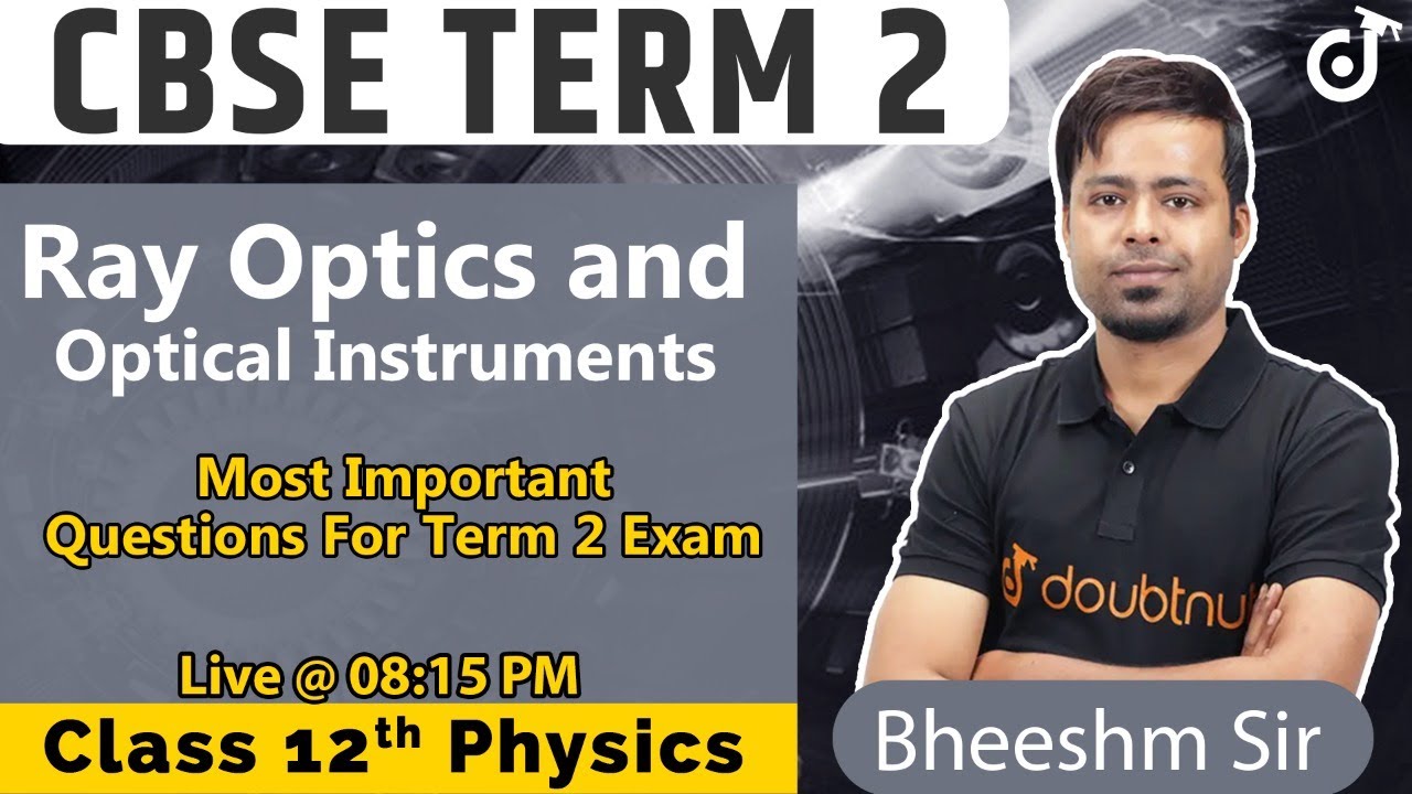CBSE Term 2 | Ray Optics & Optical Instruments | Important Question ...