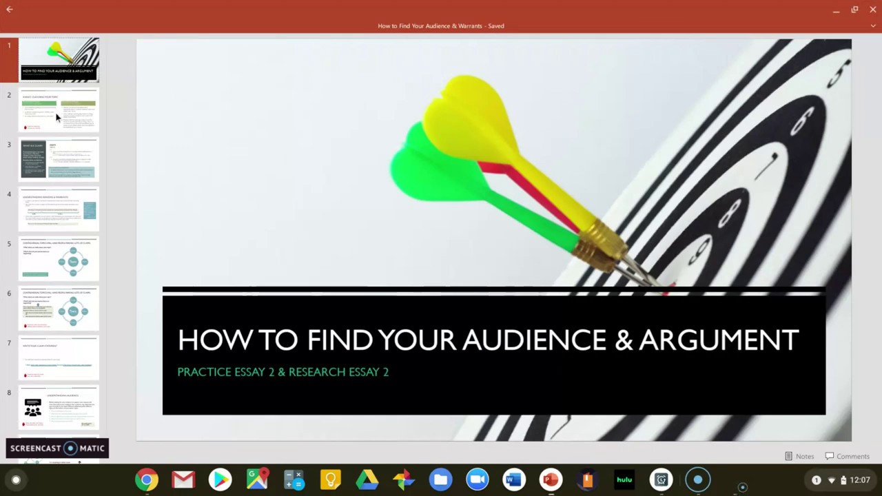 How to Find Your Audience & Argument - YouTube