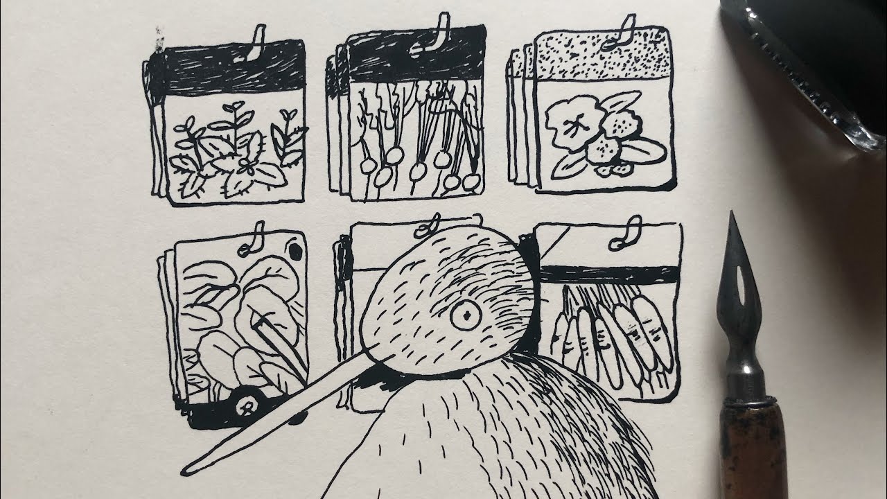 Drawing Session #1 ~ Nib Pen @ilustrhada - YouTube