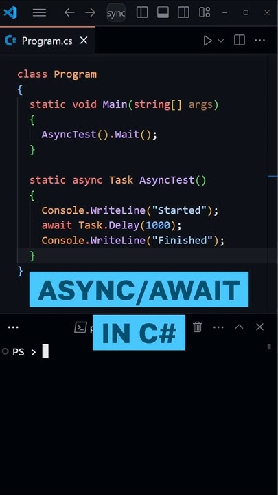 Async/Await with Tasks in C# - YouTube