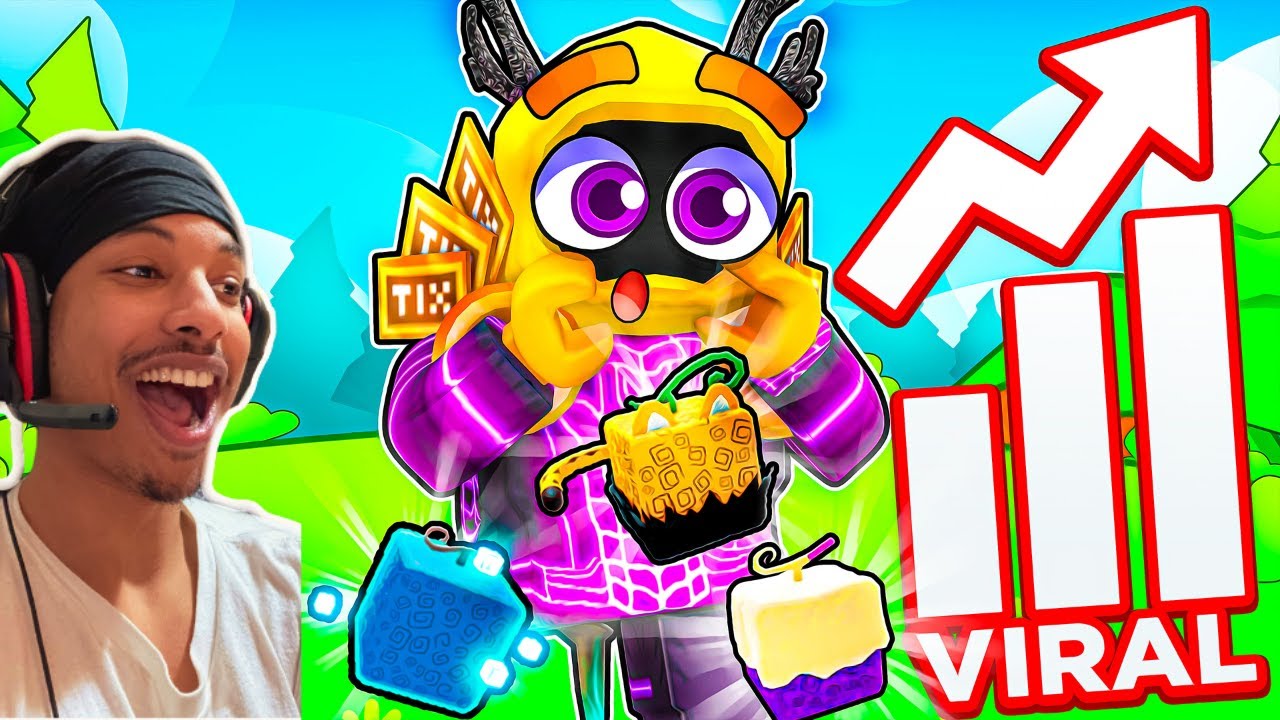 TIX Dominus Owner Goes Viral Playing Blox Fruits! NOOB To Pro Journey ...