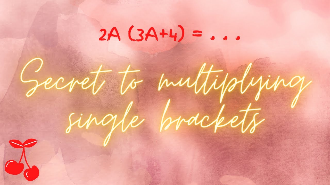 How to perfectly multiply out single brackets!! - YouTube