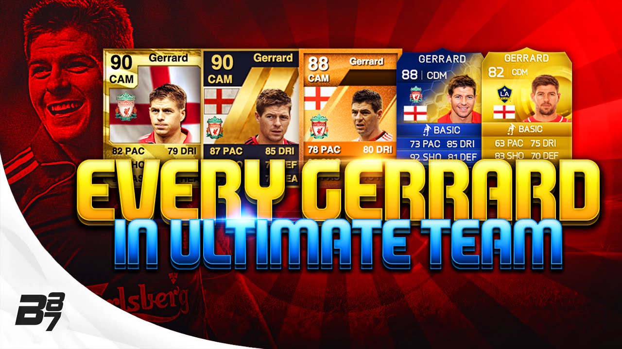 EVERY STEVEN GERRARD CARD ON FIFA ULTIMATE TEAM! - YouTube
