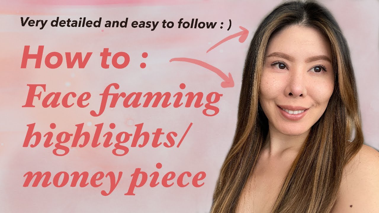 How to do face framing highlights/money piece tutorial taught by a pro ...