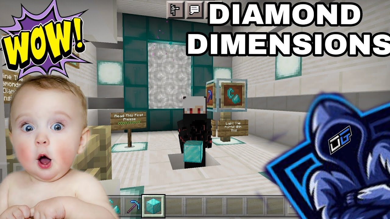 Diamond dimension mod for minecraft pe|| How to download diamond ...