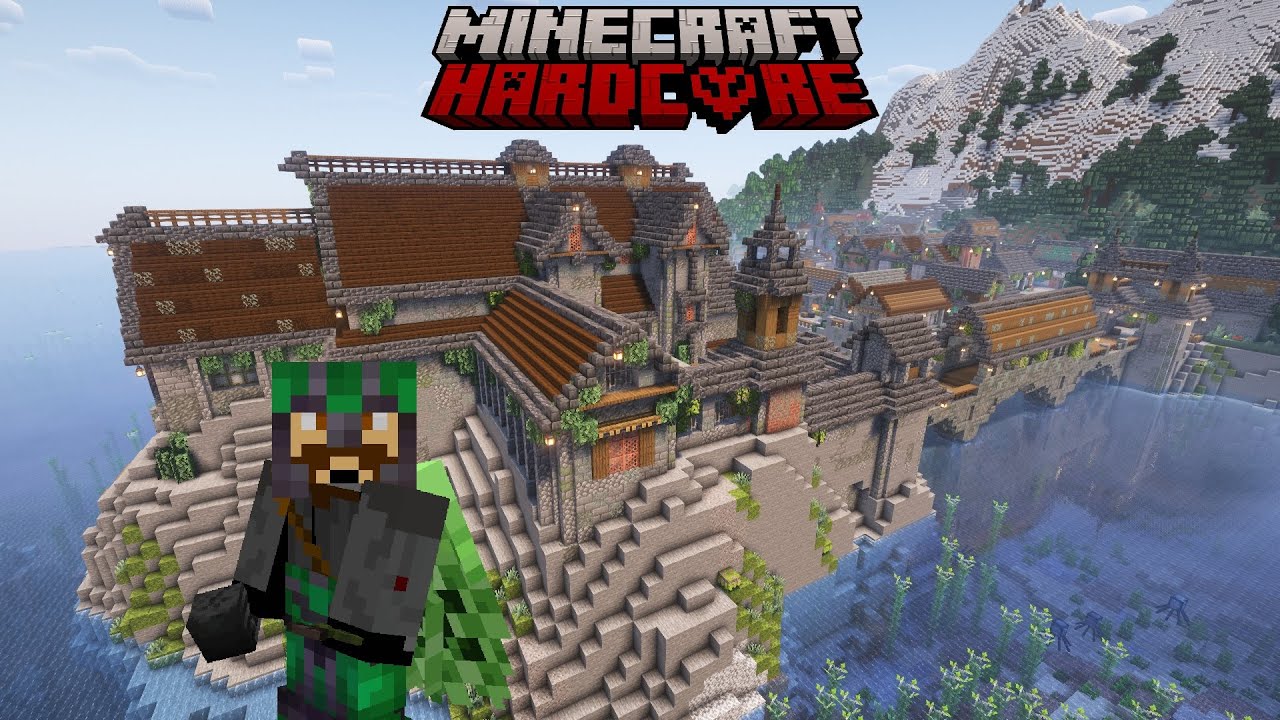 I Built A Medieval Nordic Castle In HARDCORE MINECRAFT - SURVIVAL ...