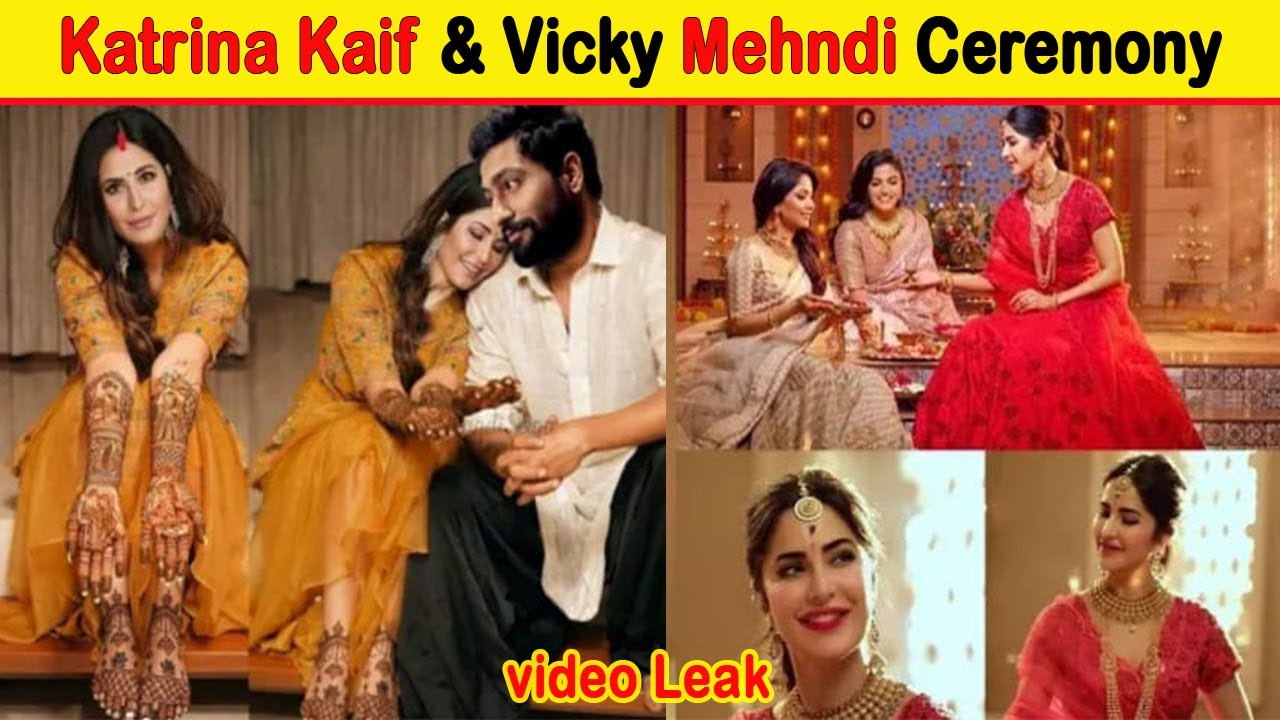 Katrina Kaif and Vicky Kaushal Wedding Mehndi complete ceremony - YouTube