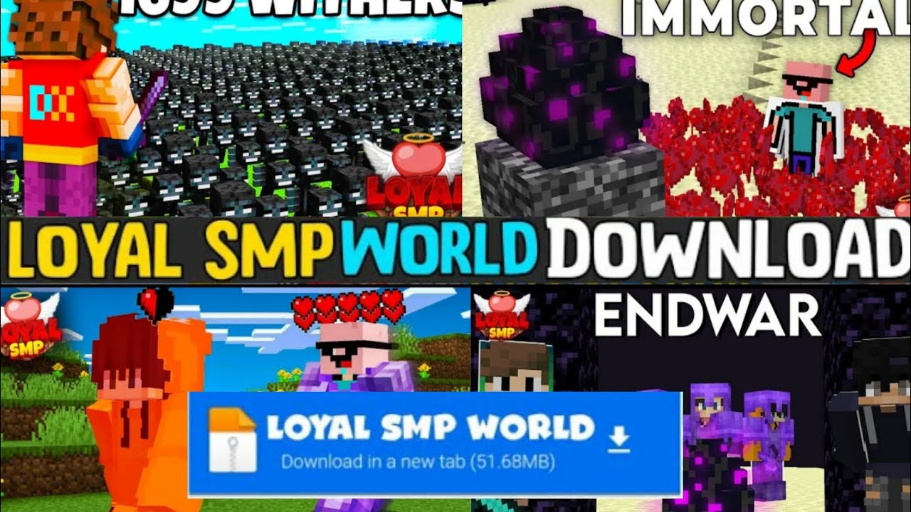 Loyal Smp WORLD Download With End War Updates fors Mcpe - YouTube