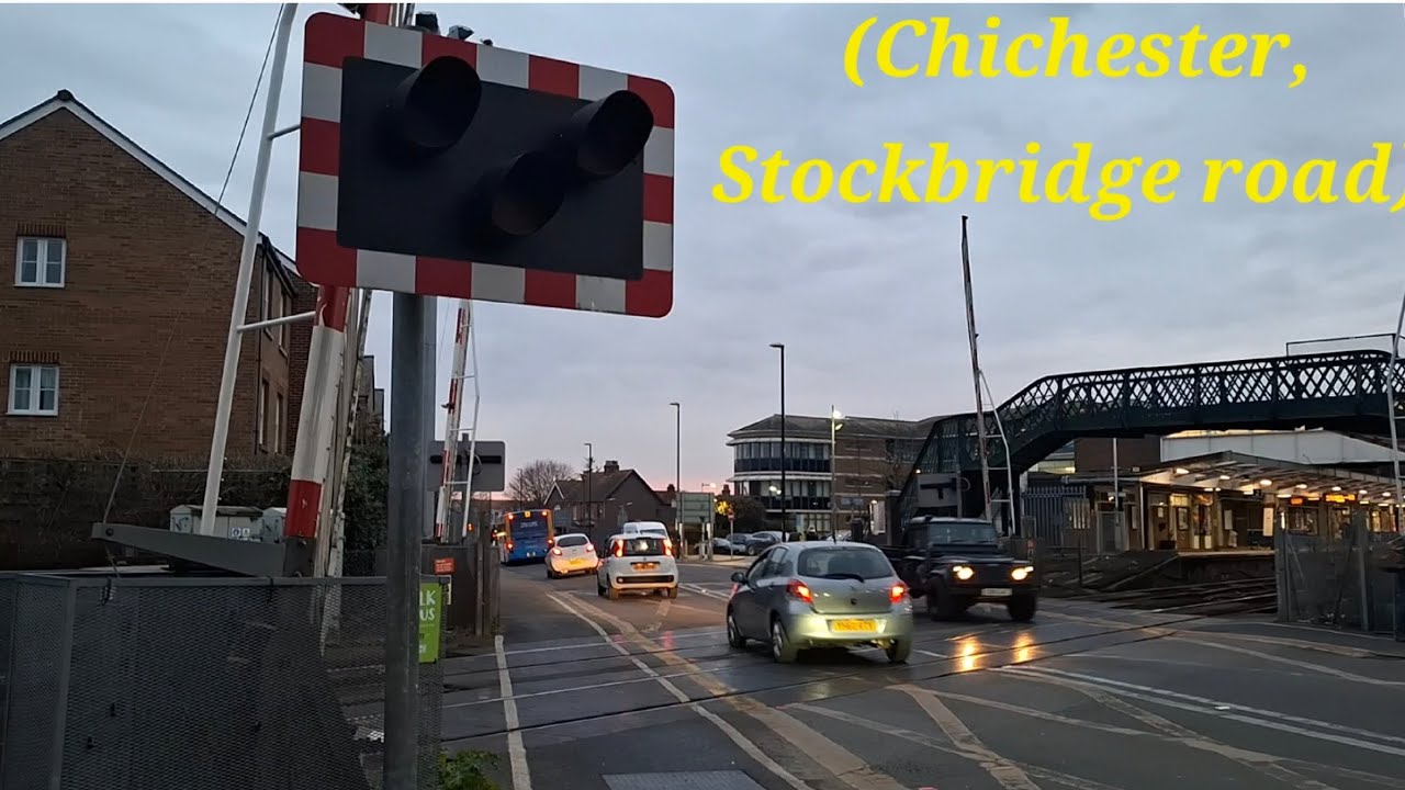 Chichester (Stockbridge road) level crossing in West sussex - YouTube