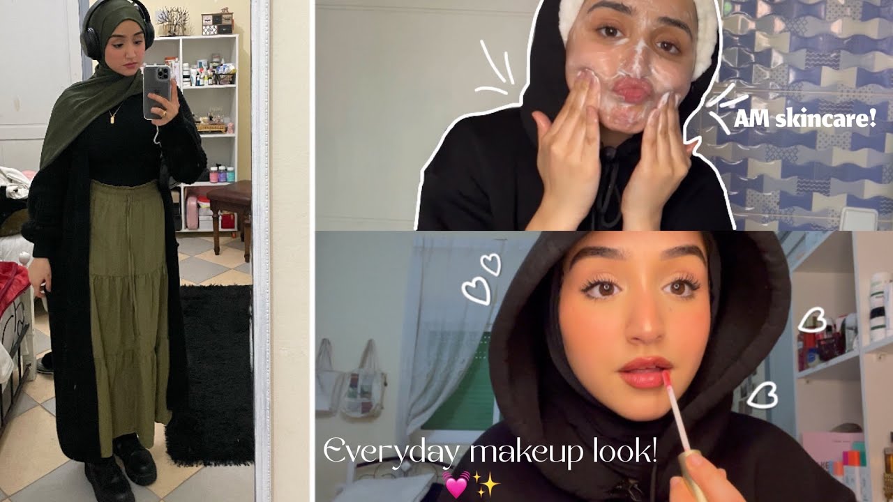 grwm: morning skincare - makeup tutorial - outfit 🕯️💗🫧 - YouTube